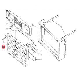 3121672R1U Grille 17-1/2" Tall