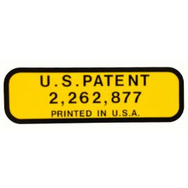 8000219 Decal, US Patent