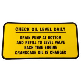 8000224 Decal, Oil Level