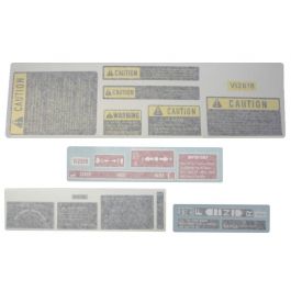 VI542 Decals, 234/244 Chassis Set Vinyl